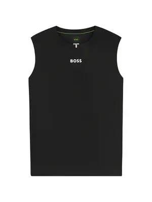 BOSS Logo-print Tank Top - Black