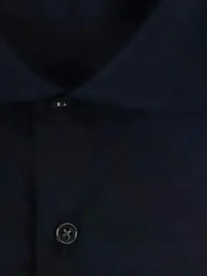 SONRISA Classic-collar Long-sleeved Shirt - Black