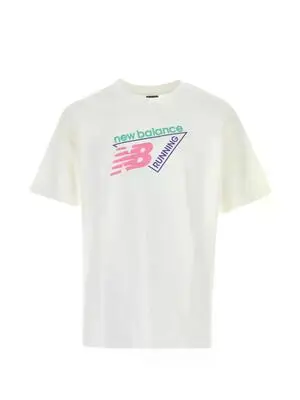 NEW BALANCE Tri-logo Cotton T-shirt - White