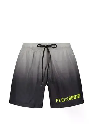 PLEIN SPORT Gradient Effect Logo Swim Shorts