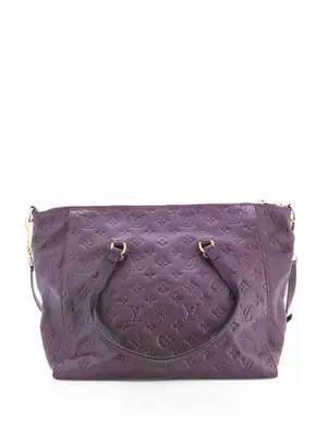 LOUIS VUITTON Lumineuse Handbag Monogram Empreinte Leather Tote Bag - Purple