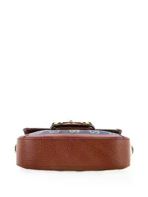Gucci Horsebit 1955 Gg Denim Mini Shoulder Bag