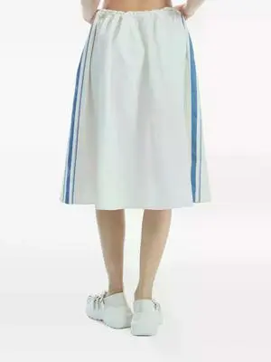 LOW CLASSIC Stripe Detail Drawstring Midi Skirt