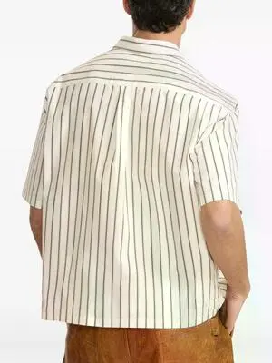 LGN LOUIS GABRIEL NOUCHI Pinstripe Short-sleeved Shirt