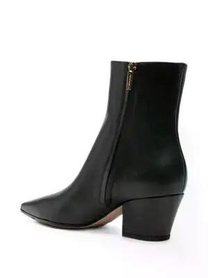 GIANVITO ROSSI Pointed-toe Block-heel Ankle Boots