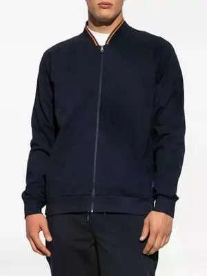 Paul Smith Artist Stripe Trim Zip-up Jacket