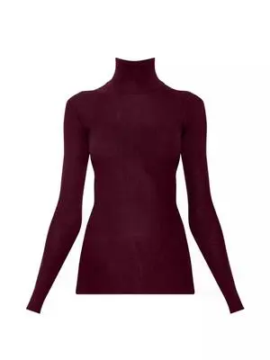 JIL SANDER Ribbed-knit Wool Sweater - Red