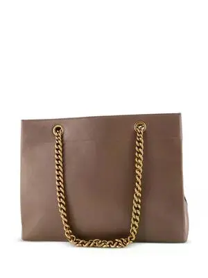Balenciaga Tote Bag With Chain Strap - Brown