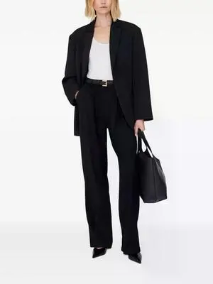 ANINE BING Carrie High-waisted Trousers - Black