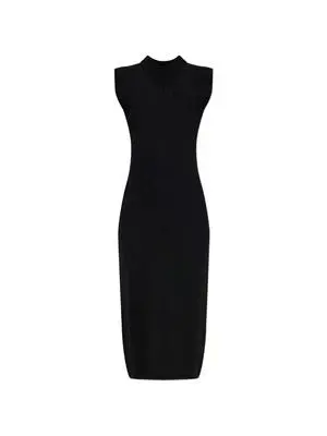IRO PARIS Ribbed-knit Sleeveless Midi Dress - Black