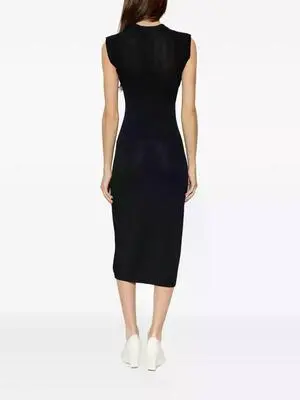 IRO PARIS Ribbed-knit Sleeveless Midi Dress