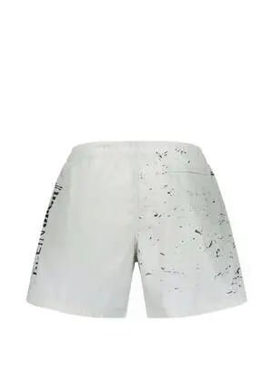 PLEIN SPORT Tiger-print Drawstring Swim Shorts