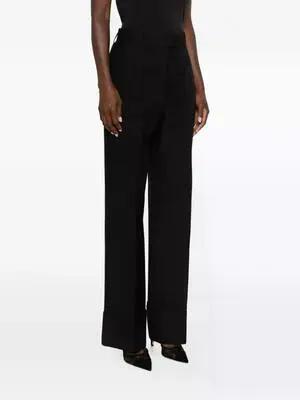 Valentino Garavani Turned-up-cuff Tailored Trousers - Black