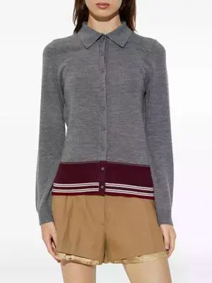 IRO PARIS Miel Striped-trim Button-down Shirt