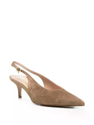 GIANVITO ROSSI Pointed-toe Slingback Pumps