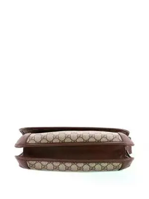 Gucci Gg Coated Canvas Neo Vintage Flap Messenger Bag - Brown