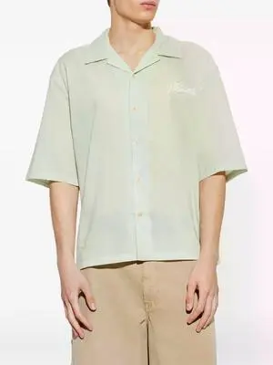 ALLSAINTS Odyssey Oversized Logo-print Short-sleeved Cotton Shirt