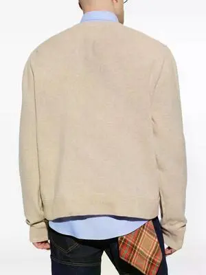 Dsquared2 Logo-embroidered Pouch-pocket Sweater