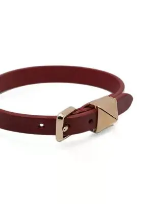 Valentino Garavani Vlogo Signature Leather Bracelet