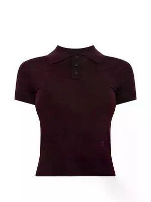 Dsquared2 Short Sleeve Wool Knit Polo Shirt