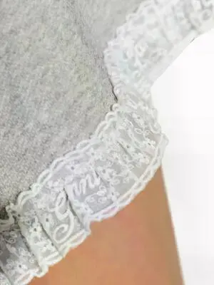 GANNI Lace-trimmed Cotton Jersey Shorts