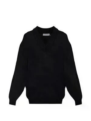 IRO PARIS Brise V-neck Ribbed-trim Sweater
