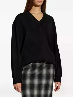 IRO PARIS Brise V-neck Ribbed-trim Sweater