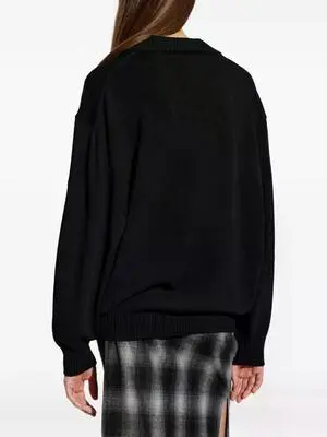 IRO PARIS Brise V-neck Ribbed-trim Sweater