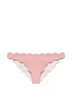 Marysia Scalloped-edge Bikini Bottoms - Pink