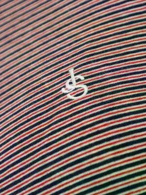 JIL SANDER Striped Logo-embroidered T-shirt