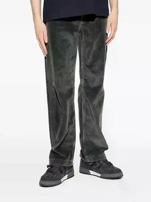 Fendi Corduroy Ff-logo Trousers