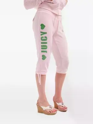 Juicy Couture Logo Print Cropped Drawstring Trousers