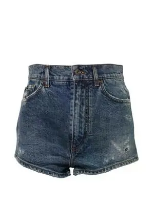 Dolce & Gabbana Distressed-effect Mini Shorts - Blue