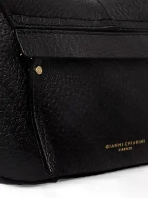 GIANNI CHIARINI Helena Round Grained-leather Tote Bag