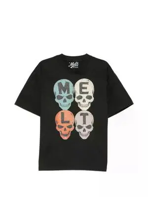 MELT Skull-print T-shirt - Black