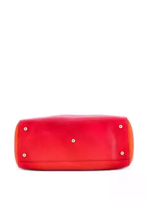 Gucci Bamboo Shopper Leather Medium Tote Bag - Orange
