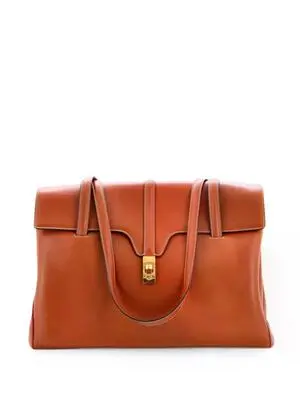 Celine Soft 16 Bag Smooth Calfskin Shoulder Bag - Brown