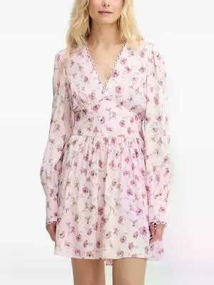 TWINSET Scalloped-hem Floral Dress - Pink