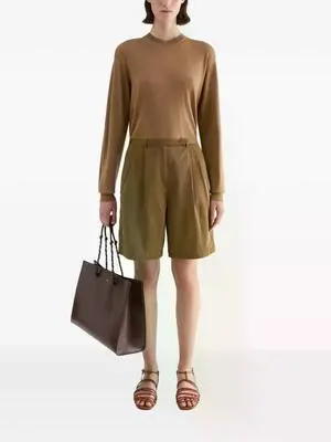 JIL SANDER Pleated Radzmir Shorts - Brown