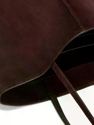 JIL SANDER Linea Piped Suede Tote Bag