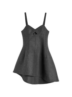 JIL SANDER Asymmetrical Bustier Dress - Grey
