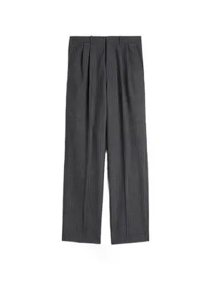 JIL SANDER Pinstripe Trousers - Grey