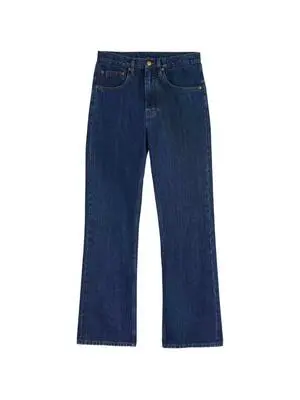 JIL SANDER Flared Cotton Jeans - Blue