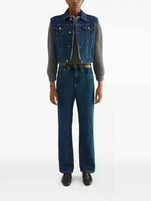 JIL SANDER Flared Cotton Jeans
