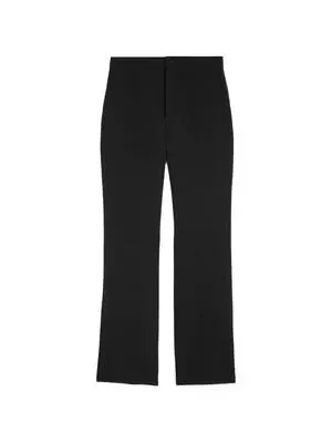 JIL SANDER Wool Sablé Tailored Trousers - Black