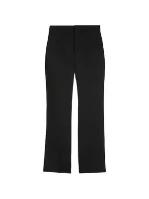 JIL SANDER Wool Sablé Tailored Trousers - Black