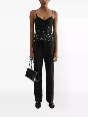 JIL SANDER Wool Sablé Tailored Trousers