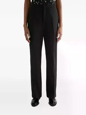 JIL SANDER Wool Sablé Tailored Trousers