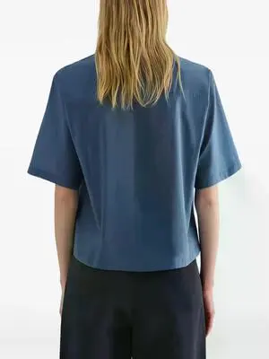 JIL SANDER Pleated Waist Muslin Shirt