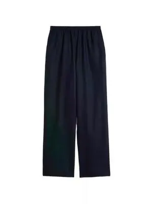JIL SANDER Merino Wool Flannel Trousers - Blue